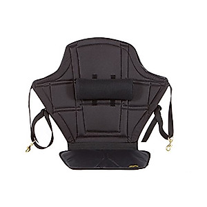 SKWOOSH High Back Kayak Seat with Lumbar Roll and Gel Seat Cushion for kayaking comfort Made in the USA