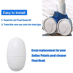 Gekufa A20 Float Head Replacement Compatible with Zodiac Polaris Pool Cleaner Model Vac-Sweep 380, 360, 280, 180 (Pack of 2)