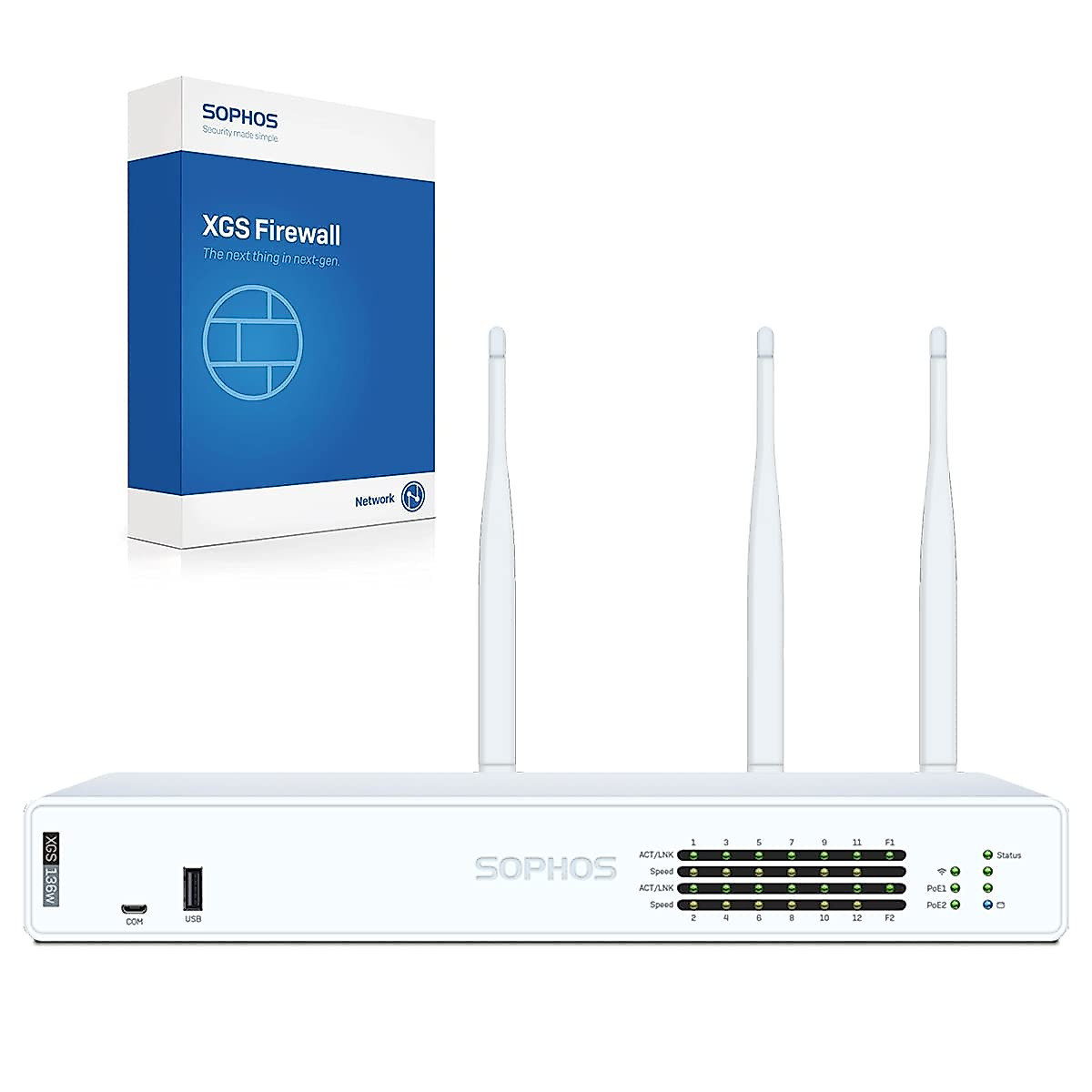 Sophos XGS 136w Next-Gen Firewall with Standard Protection, 1-Year (US Power Cord) (JY1D1CSUS)
