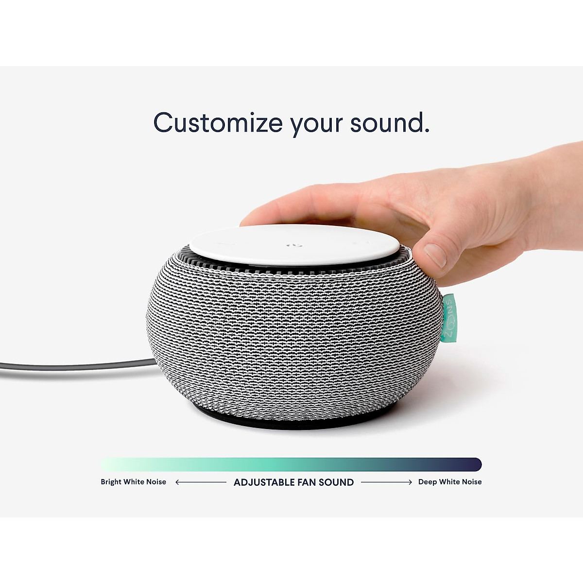 SNOOZ White Noise Sound Machine (Cloud) and SNOOZ Official White Noise Sound Machine Travel Case