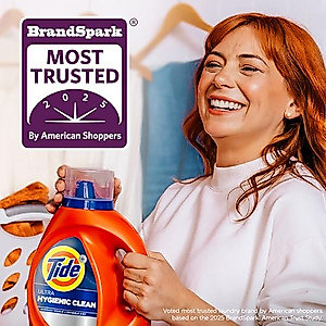 Tide Hygienic Clean Heavy 10X Duty Laundry Detergent Liquid Soap, Original Scent, HE Compatible, 59 Loads, 84 fl oz