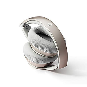 Edifier W820BT Bluetooth Headphones - Foldable Wireless Headphone with 80-Hour Long Battery Life - Gold (Renewed)