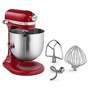 KitchenAid KSM8990ER 8-Quart Commercial Countertop Mixer, 10-Speed, Gear-Driven, Empire Red