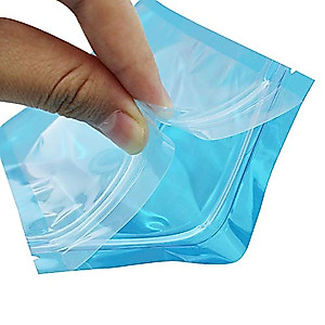 Packaging Bags Smell Proof Snacks 100 Pcs 5" x 7" Clear Plastic Zip lock Bag Foil bag Resealable Pouch for Party Favor Food Storage