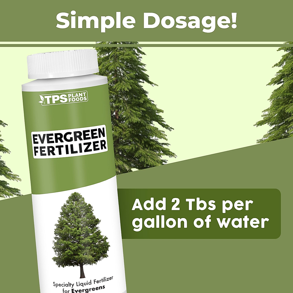 Evergreen Tree Fertilizer for All Conifer Trees and Shrubs, Liquid Plant Food 32 oz (1 Quart)