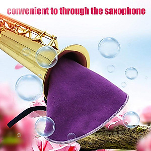 Saxophone Clarinet Cleaning Swab Sax Saxophone Clarinet Cleaning Cloth Saxophone Cleaning Kit, Clarinet Swab Cleaner Inside Tube Cleaning Cloth for Flute Oboe Clarinet Saxophone