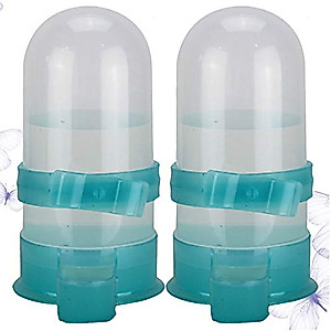 Baluue Plastic Bird Drinker - 2pcs Pigeon Feeder Automatic Birds Feeder Food Dispenser Feeders for Cage, Parrot Feeder for Parakeet Canary Cockatiel Finch