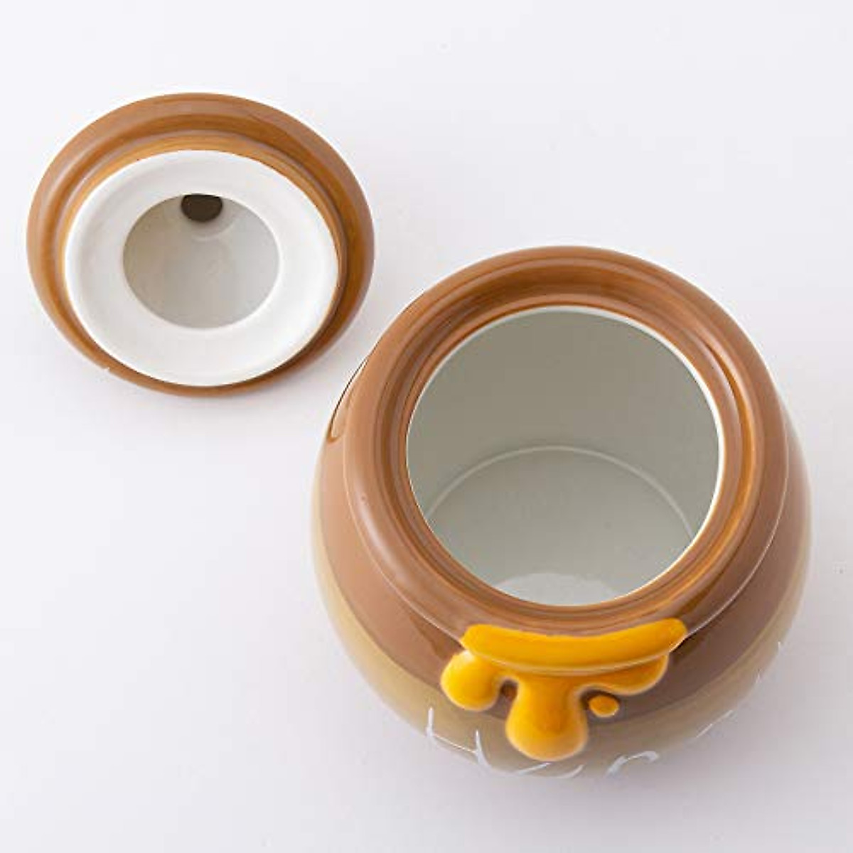 Disney SAN2883 Winnie the Pooh Honey Pot Canister Storage Container, Candy Container, Height 5.3 inches (13.5 cm), Winnie the Pooh Goods, Miscellaneous Goods, Interior, Tableware