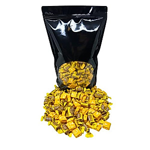 Chewy Lemon Candy Taffies - 3 lbs - Lemon Starburst and Tootsie Fruit Chews Soft Taffy Candies - Yellow Fun Sized Fruity Lemon Chew Assortment - Individually Wrapped, 48 oz.