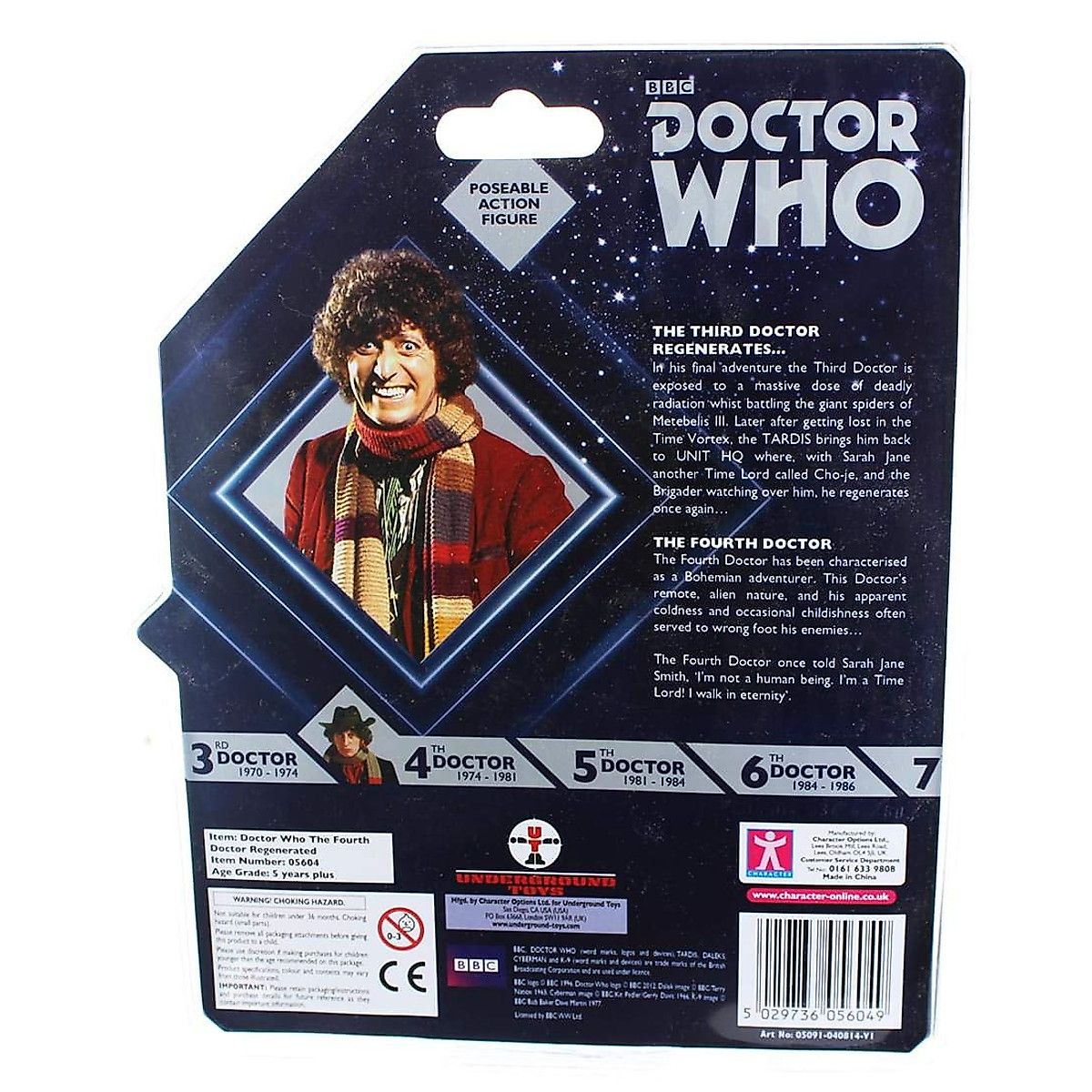 Doctor Who Fourth Doctor Regenerated 5" Action Figure