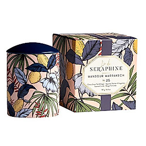 L’or de Seraphine Mansour Marrakech Scented Candle | Fragrance No. 25 | Fruity & Fresh Notes | 45 Hour Burn Time | Luxury Scented Candle for Home & Leisure | 6.4 oz