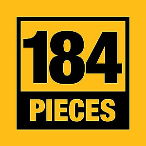 DEWALT Mechanics Tool Set, 184 Pieces (DWMT45184)