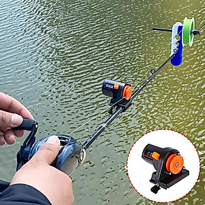 Fishing Line Counter, Fishing Line Depth Finder Line Counter Clip On Winder Spooler Portable Length Gauge Tackle Tool with Easy Read Display for Spooling Trolling Jigging Outdoor Enthusiasts 0 999M