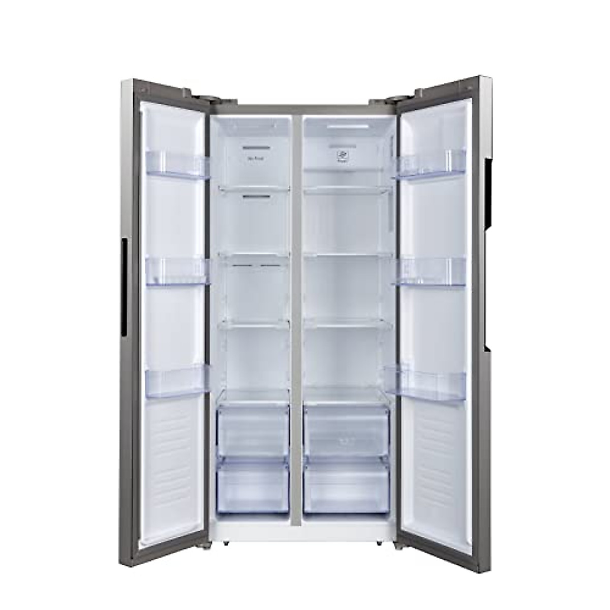 Hamilton Beach HBF1558 15.6 Counter Depth Full Size Refrigerator, Side Doors, Stainless, 15.8 cu ft