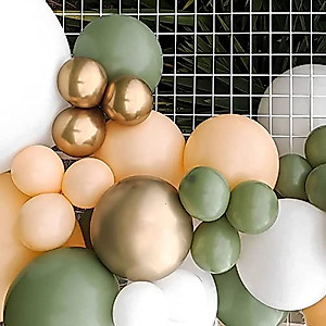 KALOR Beige Balloons,100 Pcs 5 Inch Nude Matte Latex Balloons for Balloon Garland Arch, Birthday Decoration, Wedding Party, Baby Shower Decorations