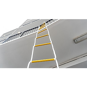 Fire Emergency Combo Set - Rope Ladder & Escape Bag for Whole Family incl. Pets up to 50 Pounds - Rescue Ladder 13ft and Fire Evacuation Bag - Safety Equipment - Rescue Bag for Dogs or Cats (Medium)