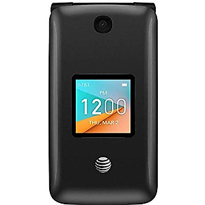 Cingular Flip 2 AT&T Prepaid GoPhone 4g LTE 4GB Flip Phone (Black) (4 GB)