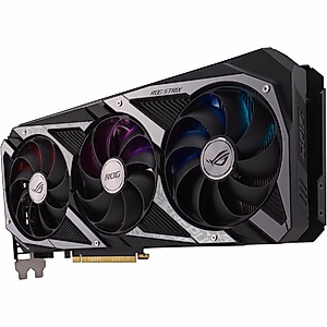 ASUS ROG Strix NVIDIA GeForce RTX 3060 V2 OC Edition Gaming Graphics Card (PCIe 4.0, 12GB GDDR6, HDMI 2.1, DisplayPort 1.4a, Axial-tech Fan Design, 2.7-Slot, Super Alloy Power II, GPU Tweak II)
