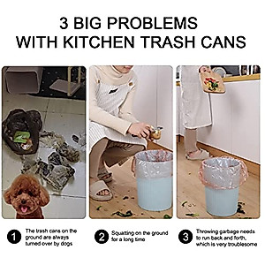 Hanging Trash Can, Kitchen Collapsible Hanging Waste Bin,Wall Mounted Folding Waste Bin,Hanging Garbage Can for Kitchen Cabinet Door,Portable Trash Can for Travel Car Bedroom(No Garbage Bags)