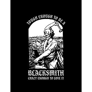 Blacksmith Blacksmith Anvil Forging Farrier Hammer Steel Gift Notebook: Collection Journal Subject 100 Lined pages 8.5x11 College Ruled Paper