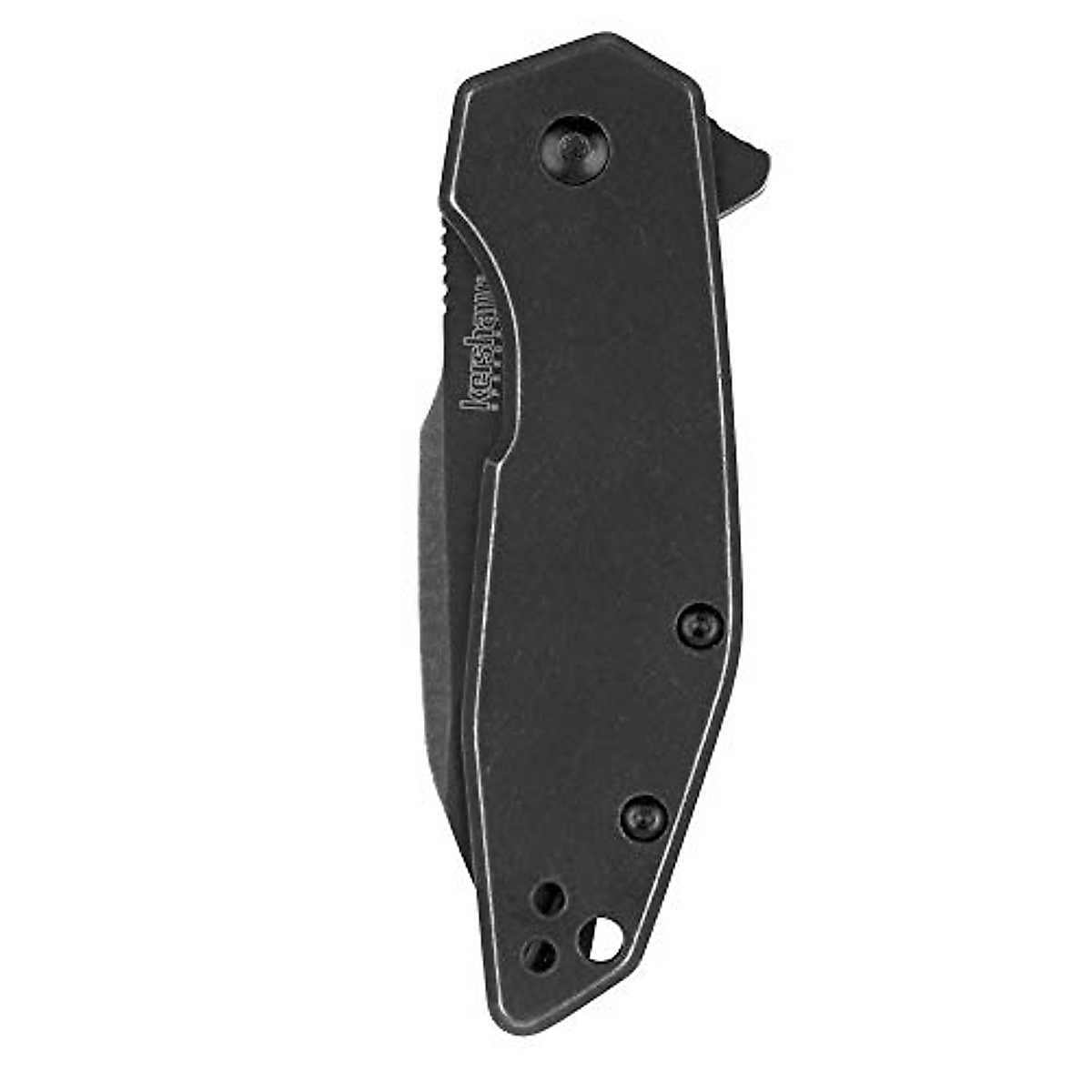 Kershaw Gravel Pocket Knife EDC, 2.5" 8Cr13MoV Steel Reverse Tanto Blade, Assisted Opening Folding Knife,Black