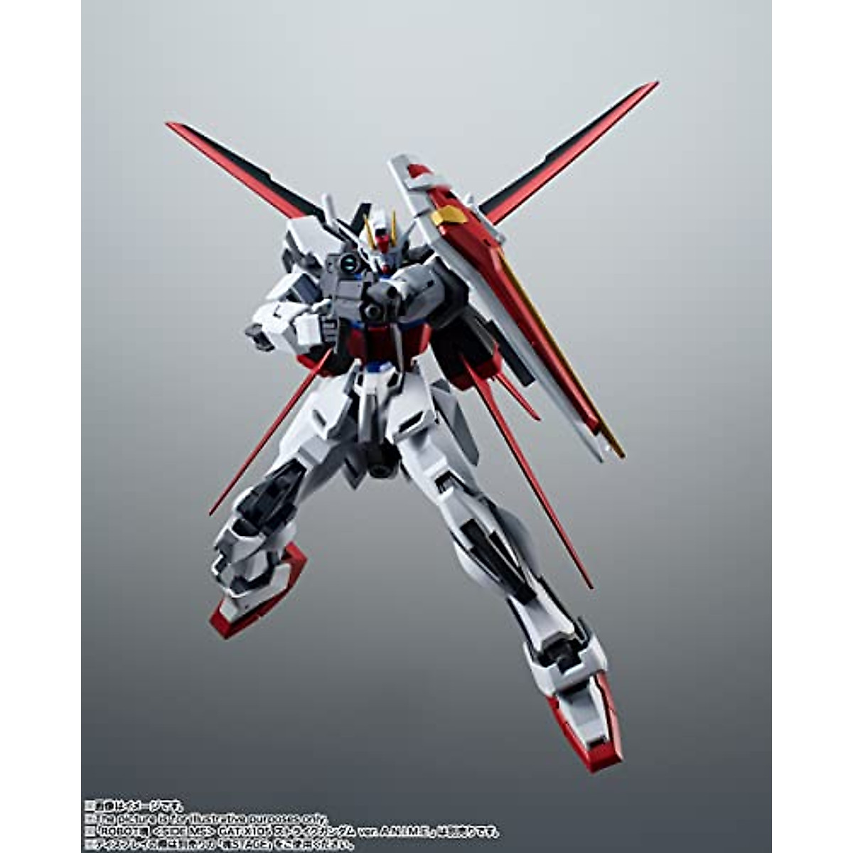 TAMASHII NATIONS - Mobile Suit Gundam SEED - AQM/E-X01 Aile Striker & Option Parts Set, Bandai Spirits The Robot Spirits