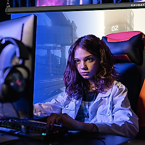 RAUBAY Retractable Pull Down Black Screen Backdrop - 78.7"x 86.6" Collapsible Wall-Mount Background for Professional Video Production, Photography, TikTok and Video Conferencing