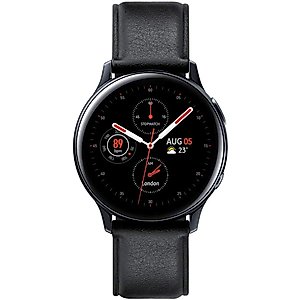 Samsung Galaxy Watch Active2 R830U 40mm with Leather Band Smartwatch (Renewed)