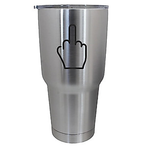 Epic Designs Cups drinkware tumbler sticker - Flip off middle finger - cute love dream sticker decal