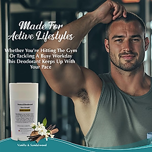 Dr. Dave's Primal Essence Extra Strength Tallow Deodorant - Aluminum-Free - Baking Soda, Beeswax, Coconut Oil and Mango Butter - Vanilla and Sandalwood