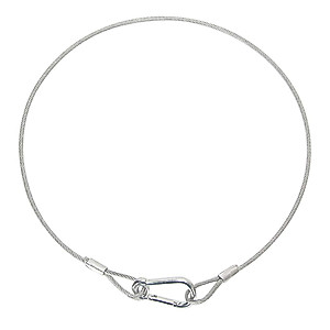 Stage Lights Safety Cable, 10PCS WorldLite Premium 110lb Load Duty and 4mm in diameter Safety Cable, 26’’ Stainless Steel Safety Rope for Stage Lighting Party or DJ Lighting