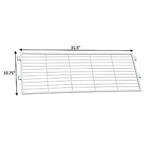 Convenience Concepts Xtra Storage Shelf Deluxe Metal Extension Set of 2, White