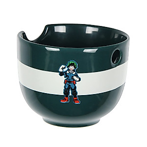 My Hero Academia Anime Deku Ramen Noodle Bundle with Bowl, Spoon, and Chopsticks