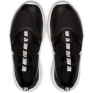 Nike Flex Runner (Big Kid) Black/White 6 Big Kid M