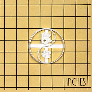 Yin Yang Dog Paw Print and Human Hand cookie cutter, 1 piece - Bakerlogy