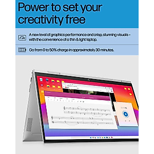 HP Envy 2-in-1 15.6" Touch Screen Laptop | Intel Core i7-1260P Processor | Intel Iris Xe Graphics | 32GB RAM | 1024GB SSD | Backlit Keyboard | Fingerprint | Windows 11 Pro | Bundle with Stylus Pen