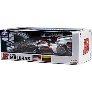 Dallara IndyCar #18 David Malukas HMD Trucking Dale Coyne Racing with HMD Motorsports (Road Course Configuration) NTT IndyCar Series (2023) 1/18 Diecast Model Car by Greenlight 11200