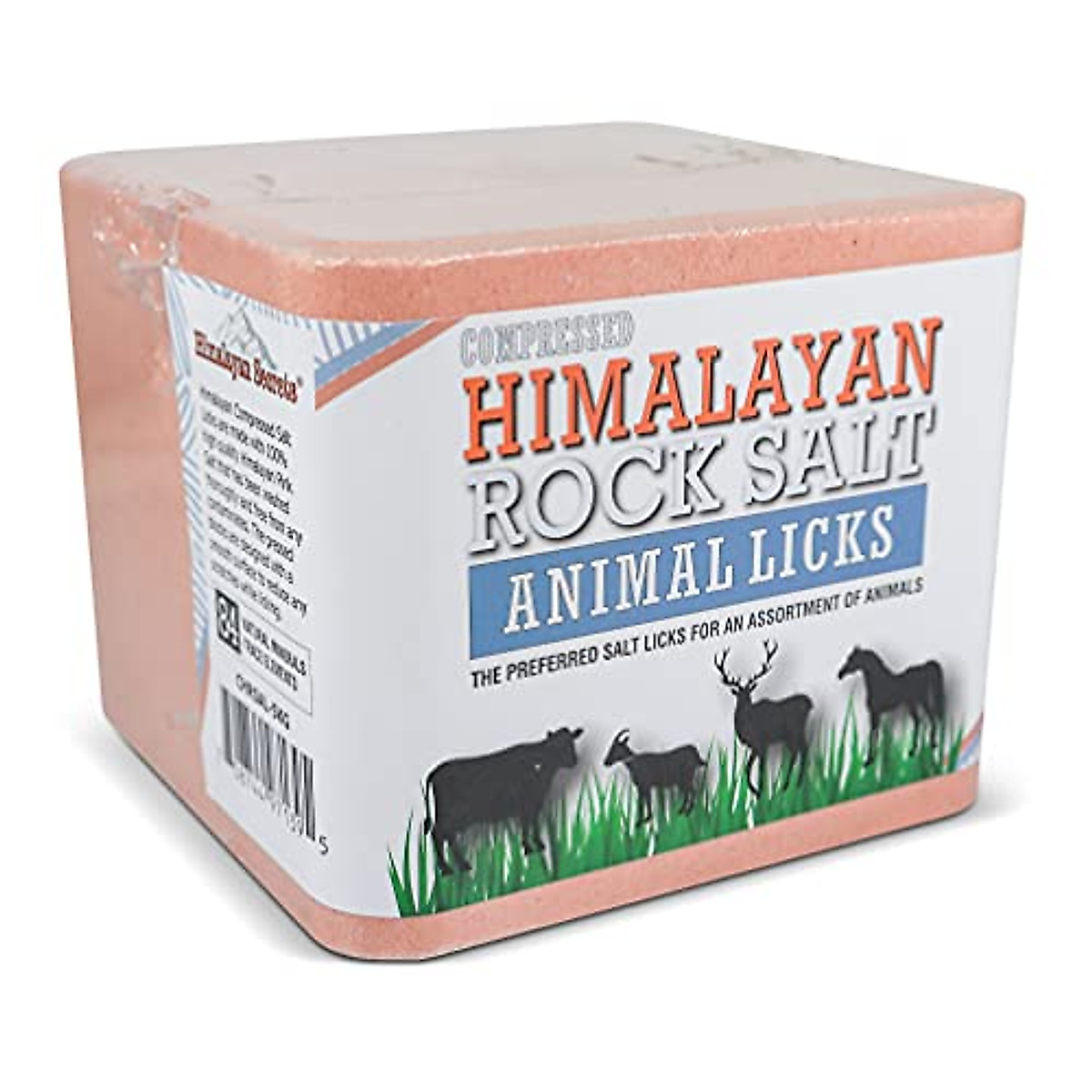 Himalayan Secrets 11LB (5KG) Large Compressed Pink Himalayan Salt Animal Lick Block for Livestock and Wildlife - 100% Pure & Natural Feed Salt - 84 Natural Minerals and Trace Elements