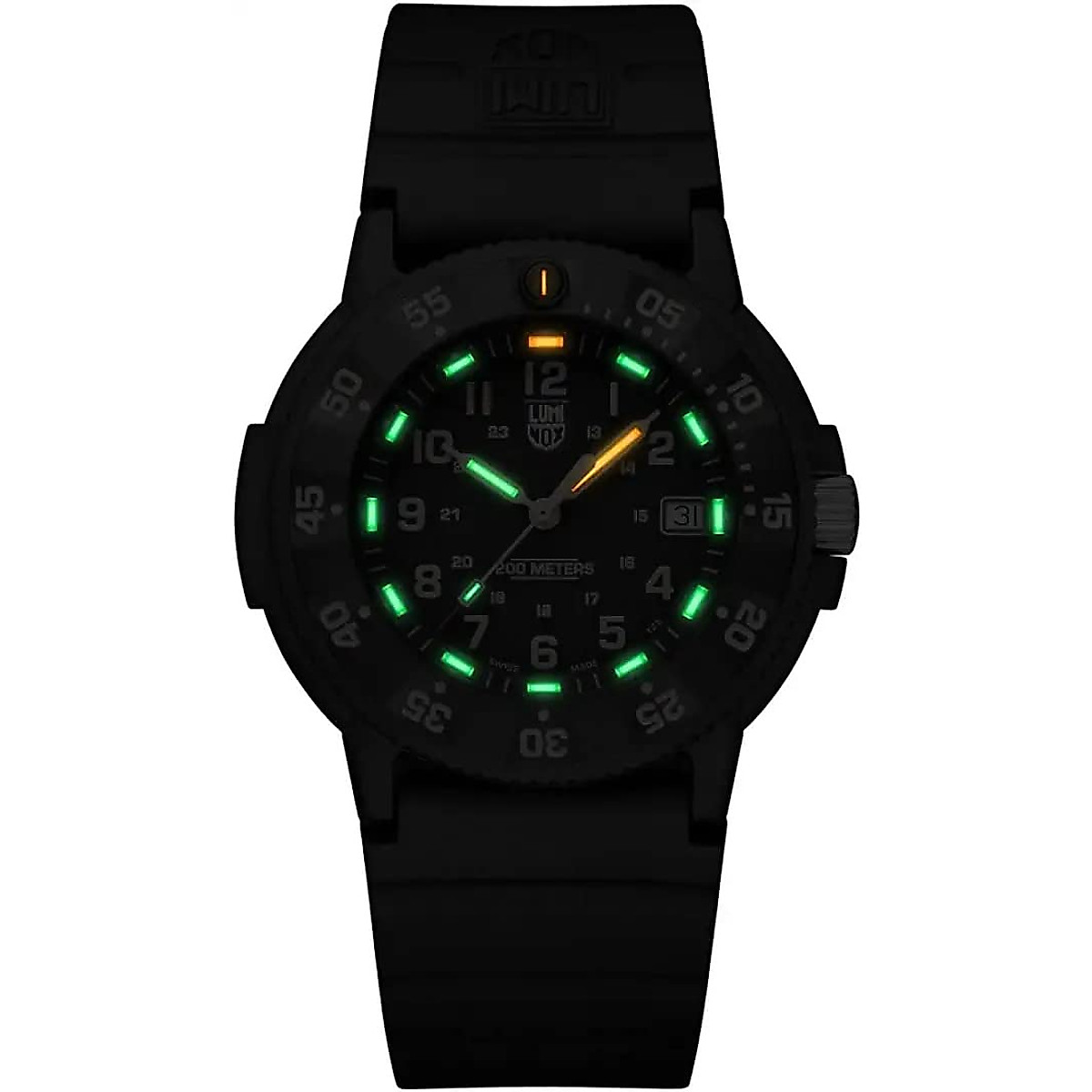 Luminox - Original Navy Seal XS.3001.EVO.OR - Mens Watch 43mm - Dive Watch in Black Date Function - 200m Water Resistant - Mens Watches - Made in Switzerland