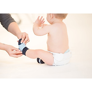 Sock Ons Keep Baby Infant Socks On, 0-6 Months (Black)