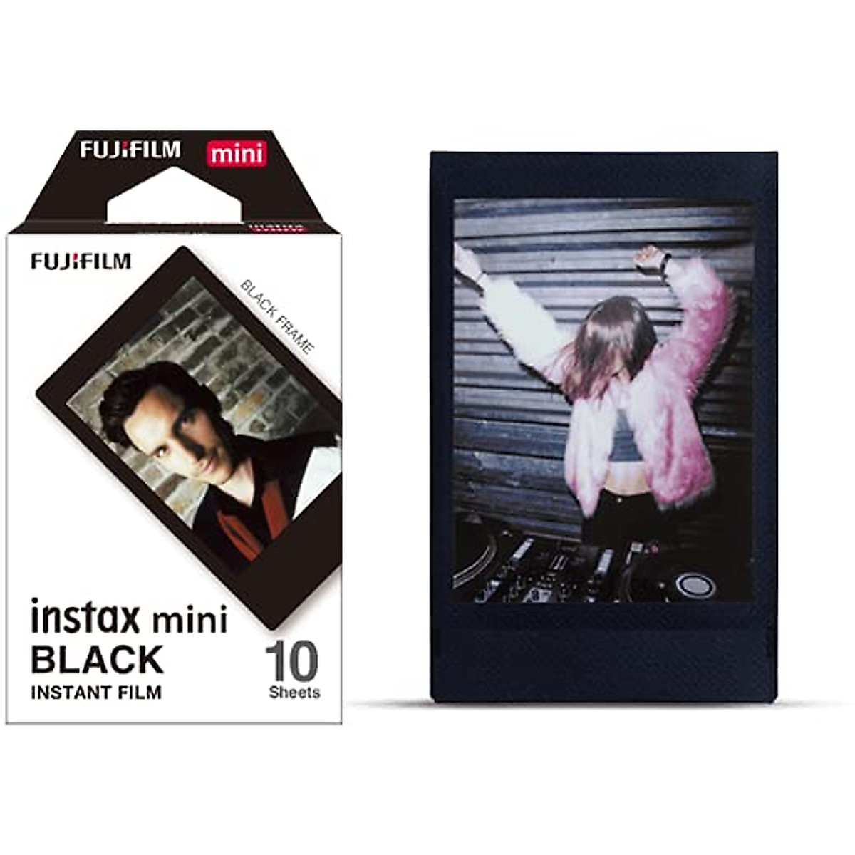 Fujifilm Instant Mini Black Frame Film BluebirdSales Starter Kit (2 Pack) 20 Exposures