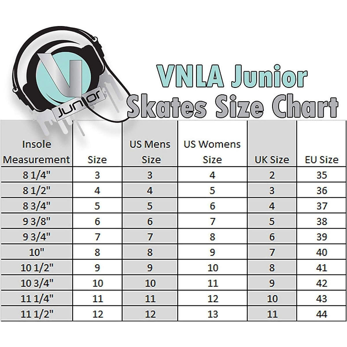 VNLA Junior Stealth Jam Skates for Men and Women - Indoor Unisex Roller Skates