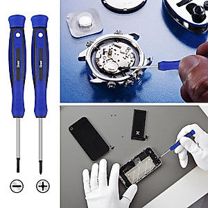 Sinoer 12-Pieces Magnetic Screwdrivers Set, 6 Phillips and 6 Flat Head Tips,Chrome Vanadium steel,Screwdriver Set for Home Repair and DIY