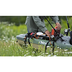 Pelican - Kayak Fishing Rod Holder - Flush Mount Rod Holder– Fishing Tackle Accessory - Recreational Kayak Rod Holder,Black