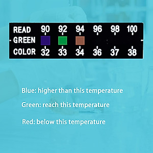 80 Piece Temperature Strips for Urine Drug Testing and Analysis, Disposable Adhesive Urine Test Strip Sticker 90 to 100 Degrees Fahrenheit, 0.4mm Thick LCD Temperature Stickers for Urine Test Bottles