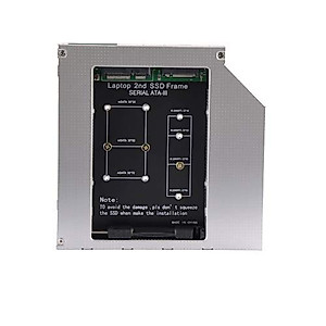 SATA 2nd HDD SSD Hard Drive 12.7 mm Universal Caddy for mSATA or M.2 SSD
