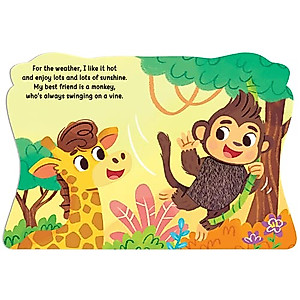 Jungle Days with Giraffe - Touch and Feel Board Book - Sensory Board Book