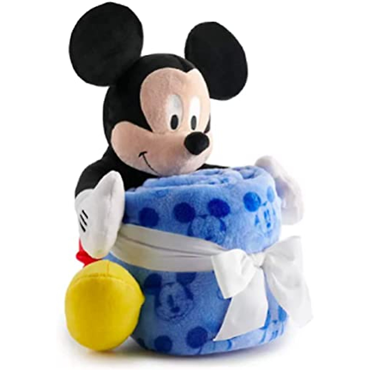 The Big One Mickey Mouse Character Pillow and Throw Blanket (Mickey), Throw: 50'' x 60'' (127 cm x 152.4 cm)