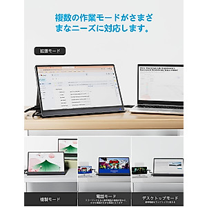 Touchscreen Portable Monitor for Laptop with 10800mAh Battery, 15.6" FHD 1080P Second Laptop Monitor Extender for Laptop, Desktop, MacBook, Phones, Tablet, PS4/5, Xbox, Switch (NO Touch on iPhone)