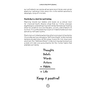 3 Minute Positivity Journal: Boost Your Mood. Train Your Mind. Change Your Life.